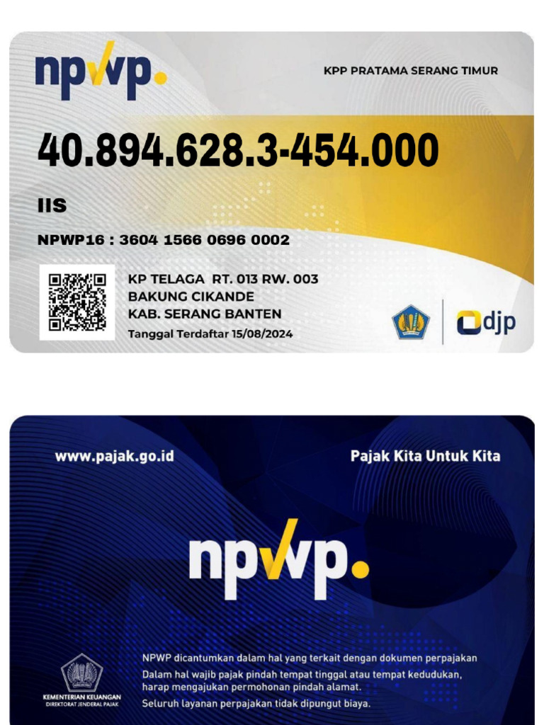 NPWP Iis | PDF