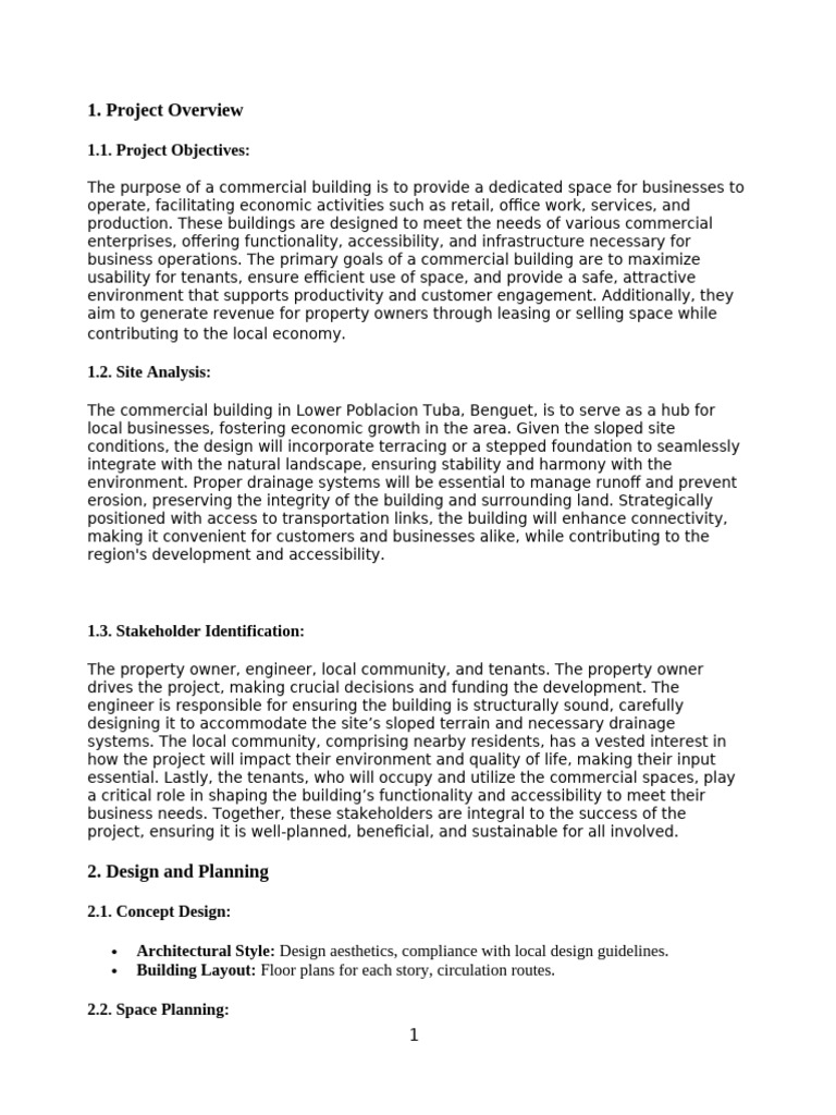 Comprehensive Planning Template | PDF