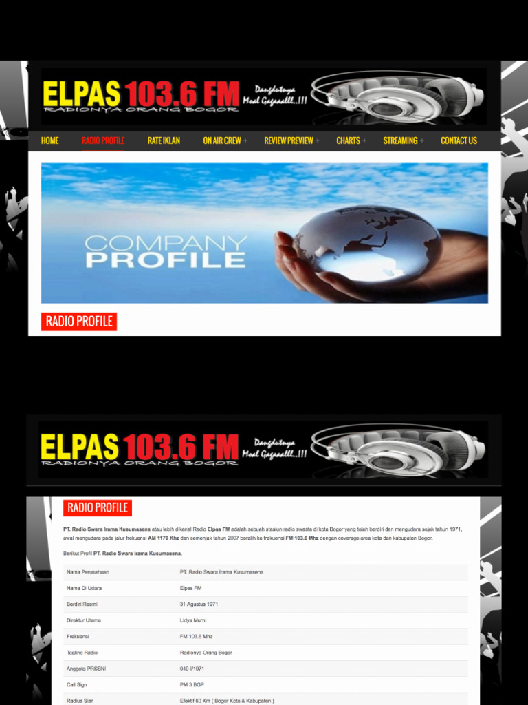 Radio ELPAS Bogor Profile | PDF