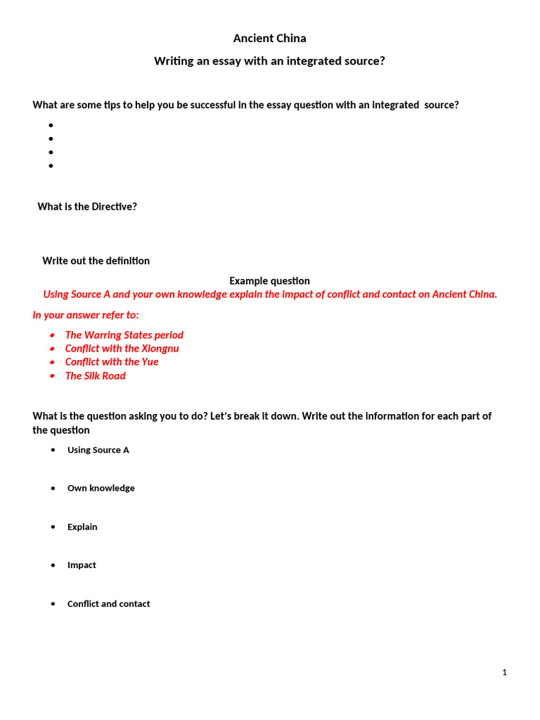 2024 Core Source and Essay Revision Worksheet | PDF