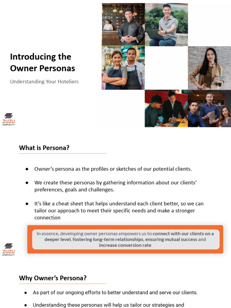 Introduction of Owner Personas | PDF