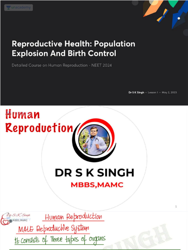 Reproductive Health Population Explosion and Birth Control No Anno | PDF