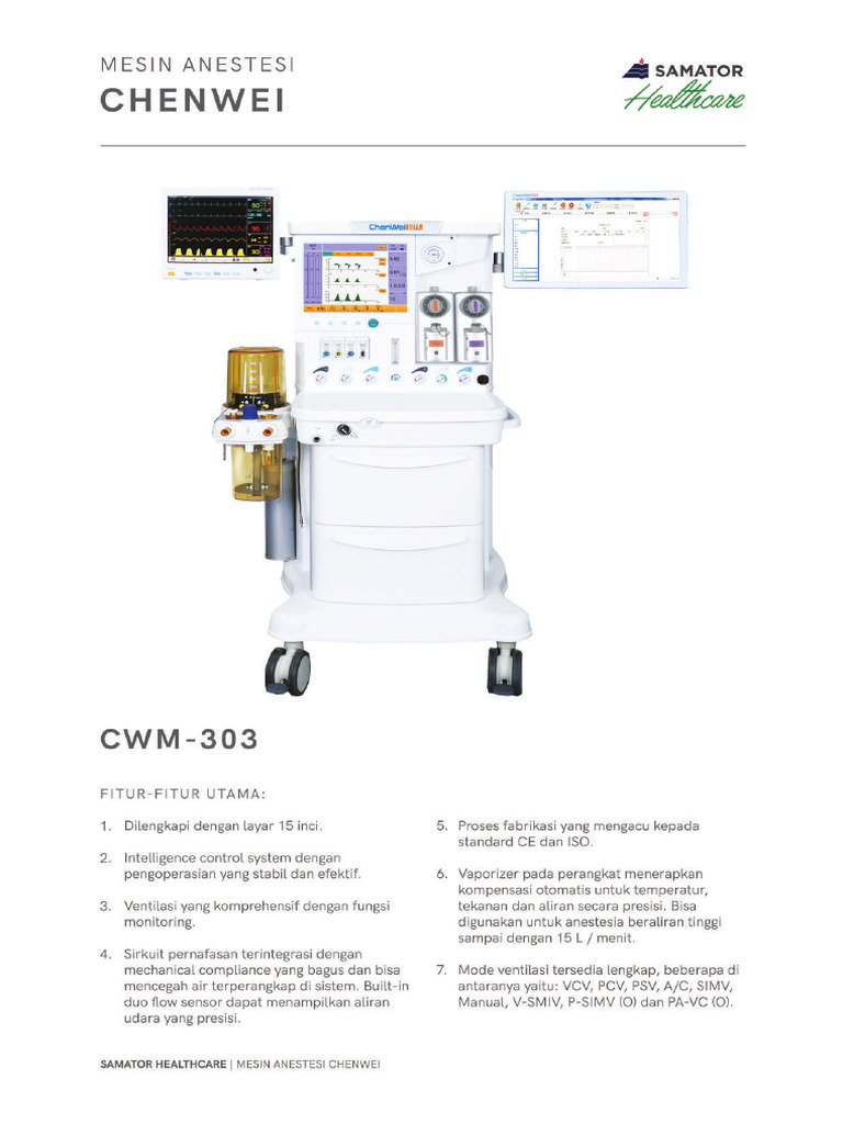 Mesin Anestesi - Chenwei | PDF