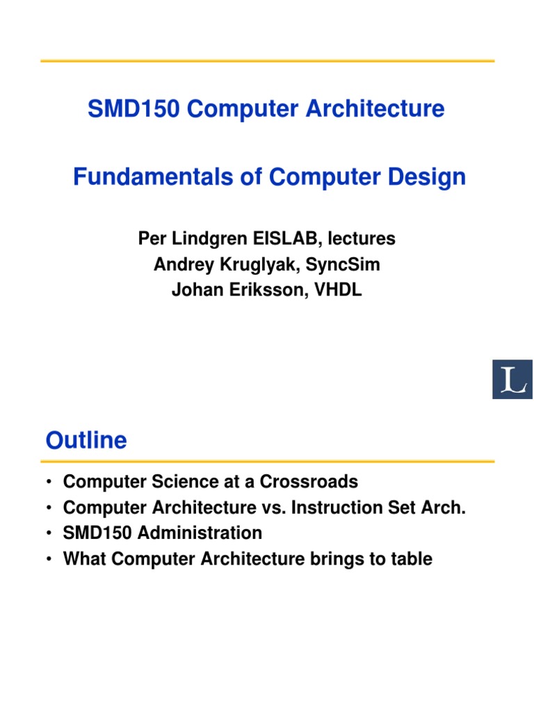 Fundamentals of Computer Architecture | PDF | Instruction Set ...