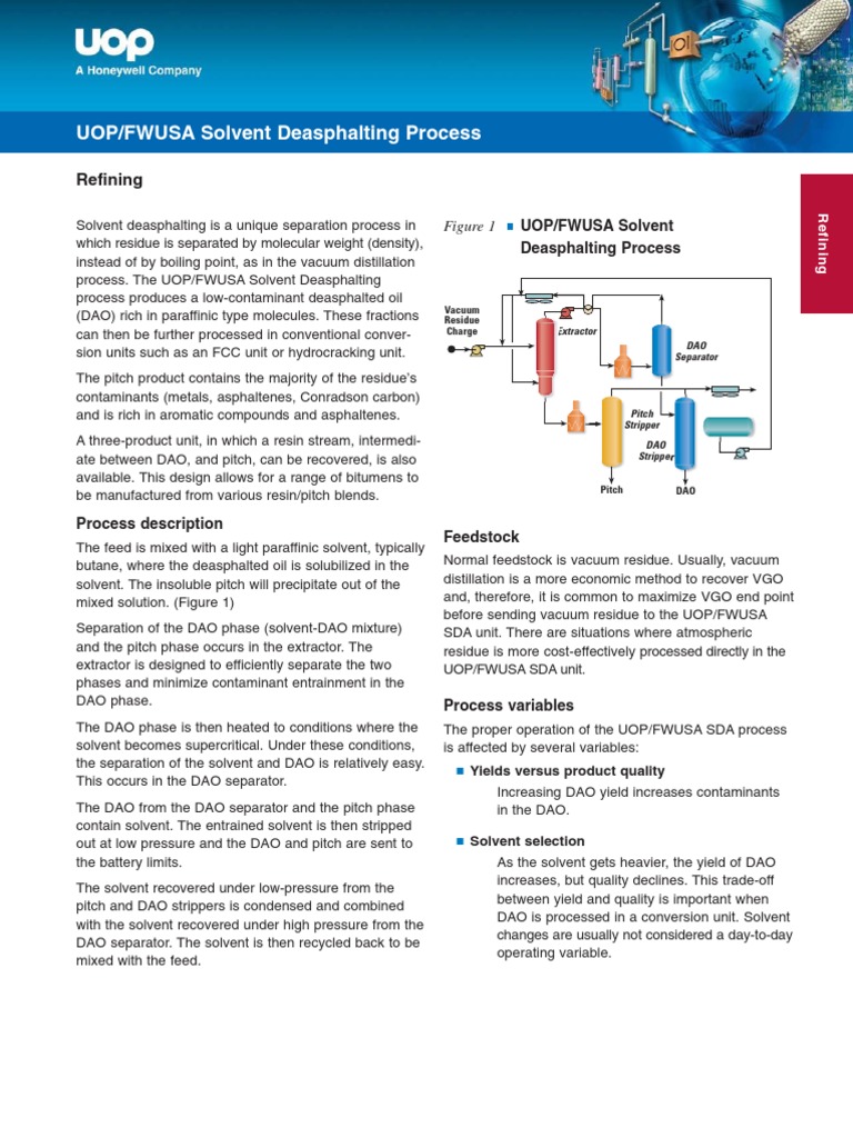 29 Deasphalting | Download Free PDF | Solvent | Oil Refinery