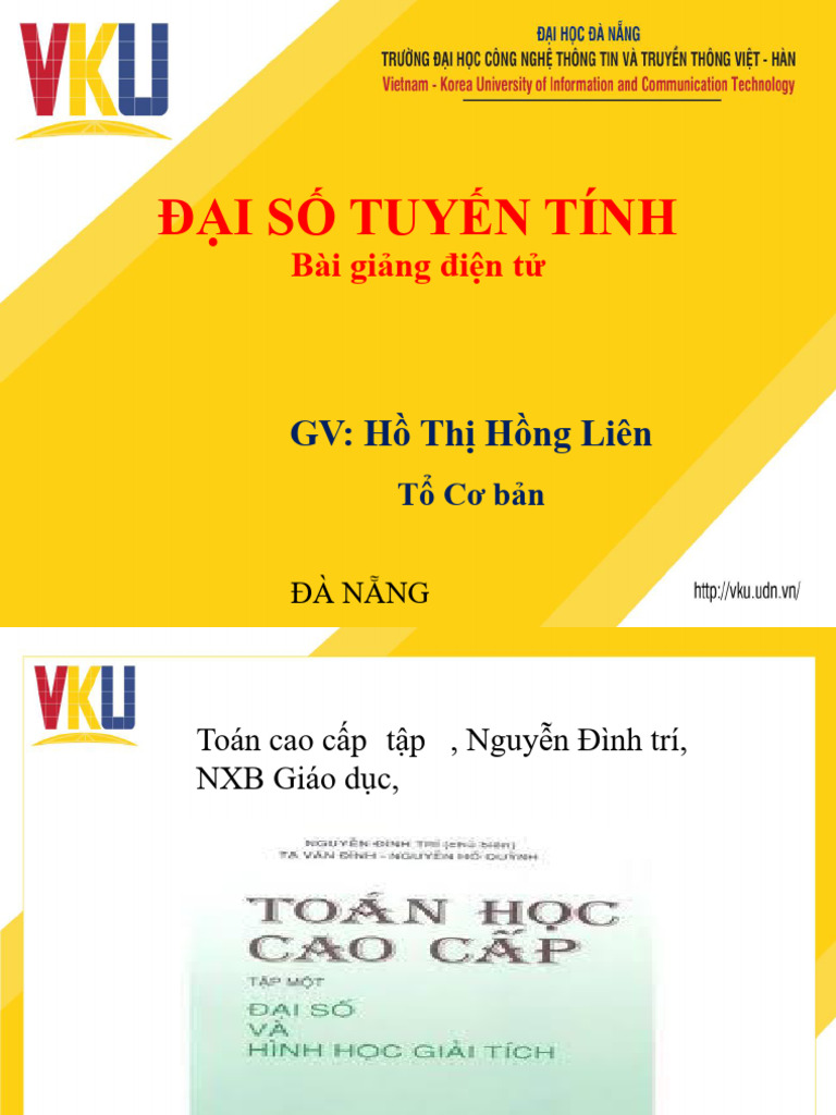 Chuong 1. Ma Tran - Dinh Thuc-SV | PDF | Vietnam