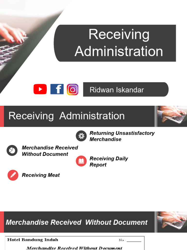 9 Receiving Administration | PDF