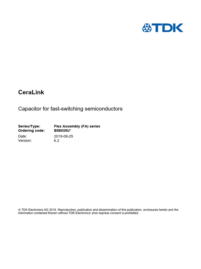 Ceralink: Capacitor For Fast-Switching Semiconductors | PDF