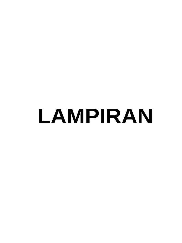 Lampiran 1 | PDF
