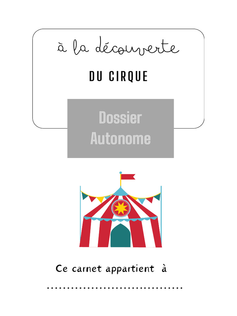 Cahier Autonome Cirque | PDF