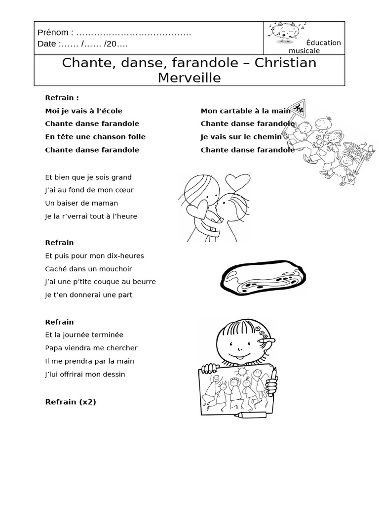 Chanson de La Rentrée | PDF