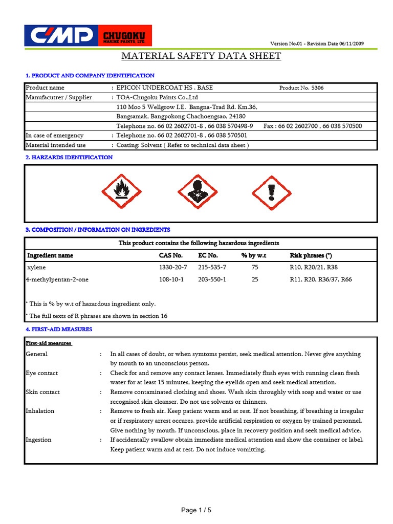 Chugoku Epicon Undercoat | PDF