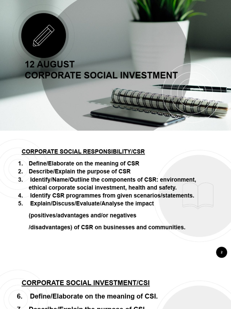 11 August CSI.pptx-1 | PDF