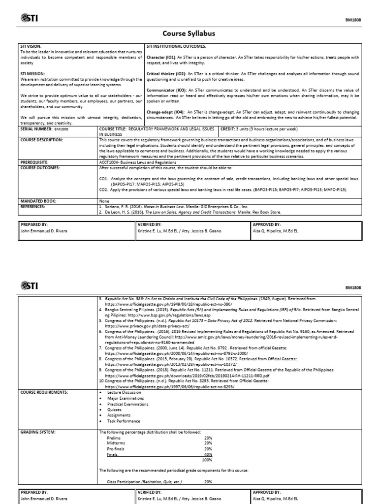 Regulatory Framework | PDF Regulatory Framework | PDF