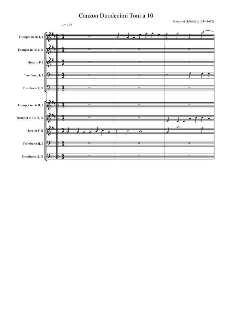IMSLP303357-PMLP441102-Gabrieli Canzon A 10 Duodecimi Toni Brass Decet ...