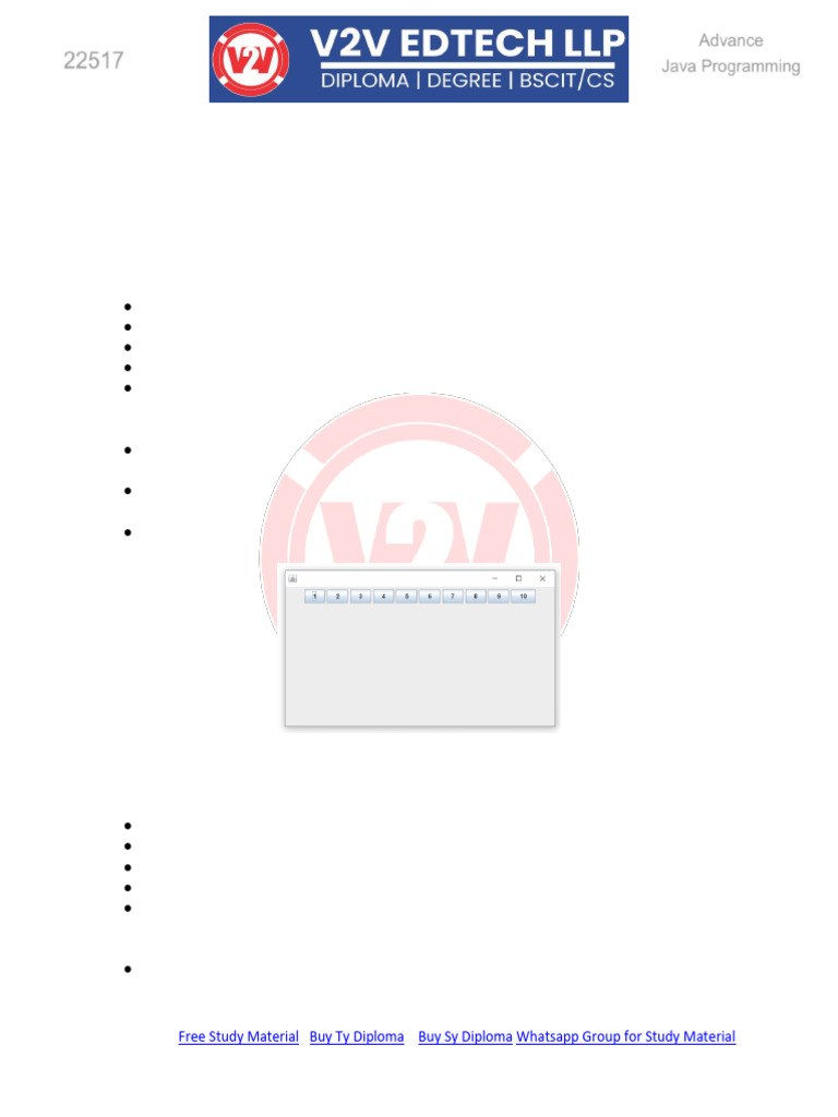 Unit 1 - Abstract Window Toolkit (AWT) | PDF