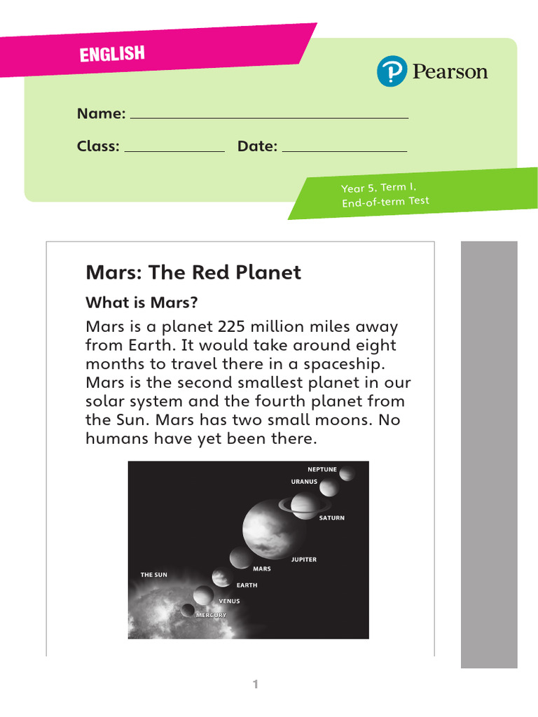 Ip PT Ip English Y5 T1eot | PDF