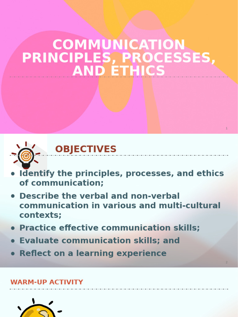 Ge6 Module 1 Topic 1 Principles Processes And Ethics Of Communication