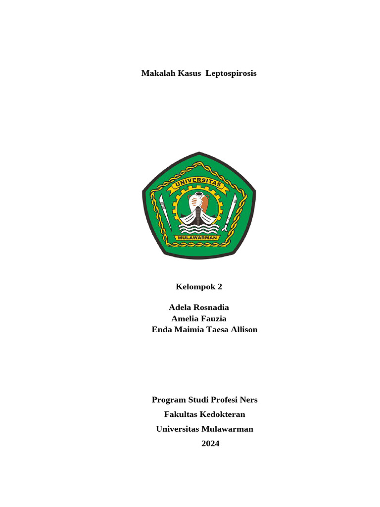 Makalah Kasus Leptospirosis | PDF