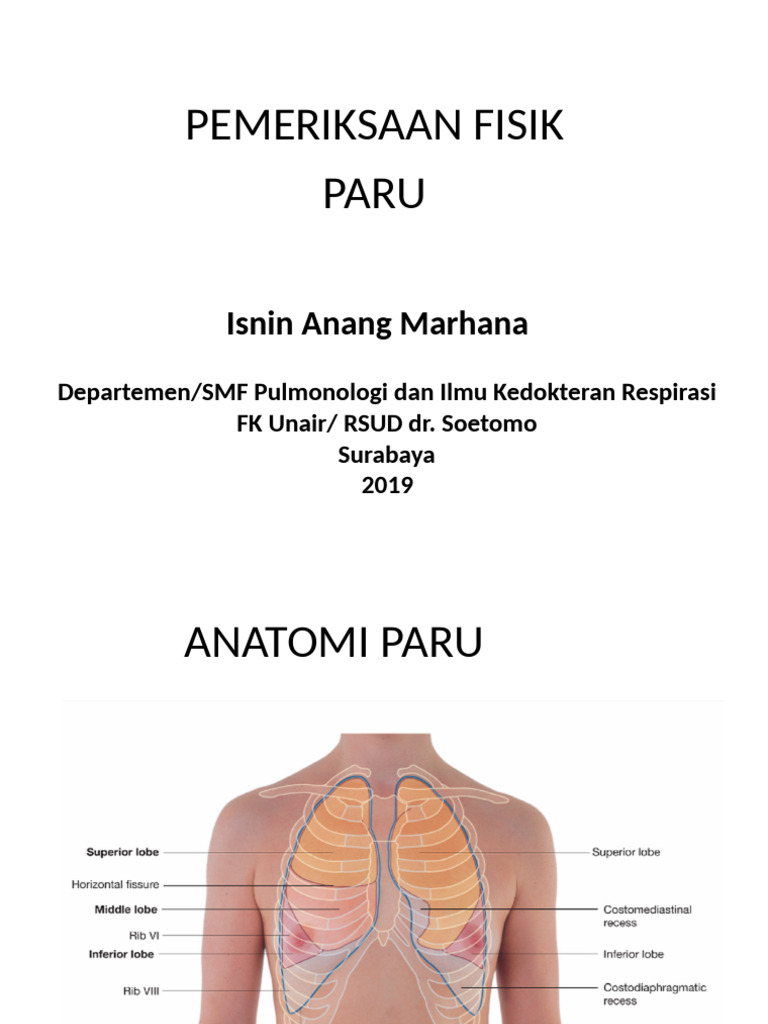Pemeriksaan Fisik Paru | PDF