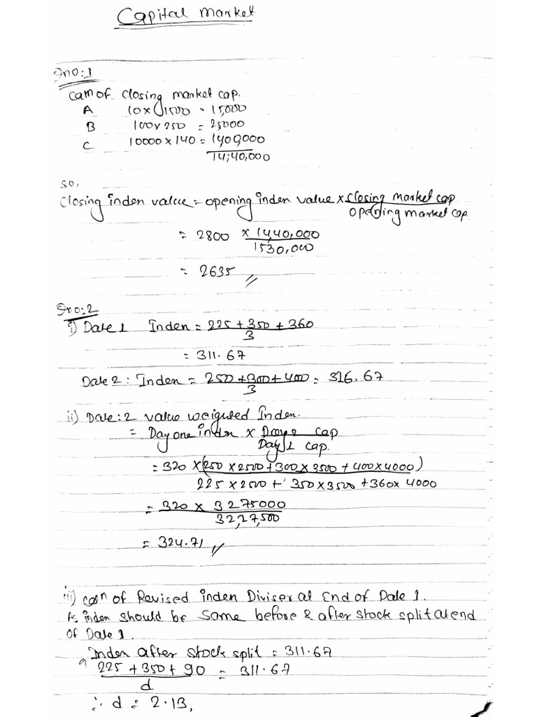 Capital Market | PDF