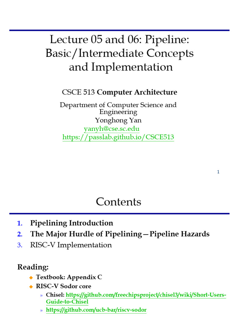 Lecture05 06 Pipeline | PDF