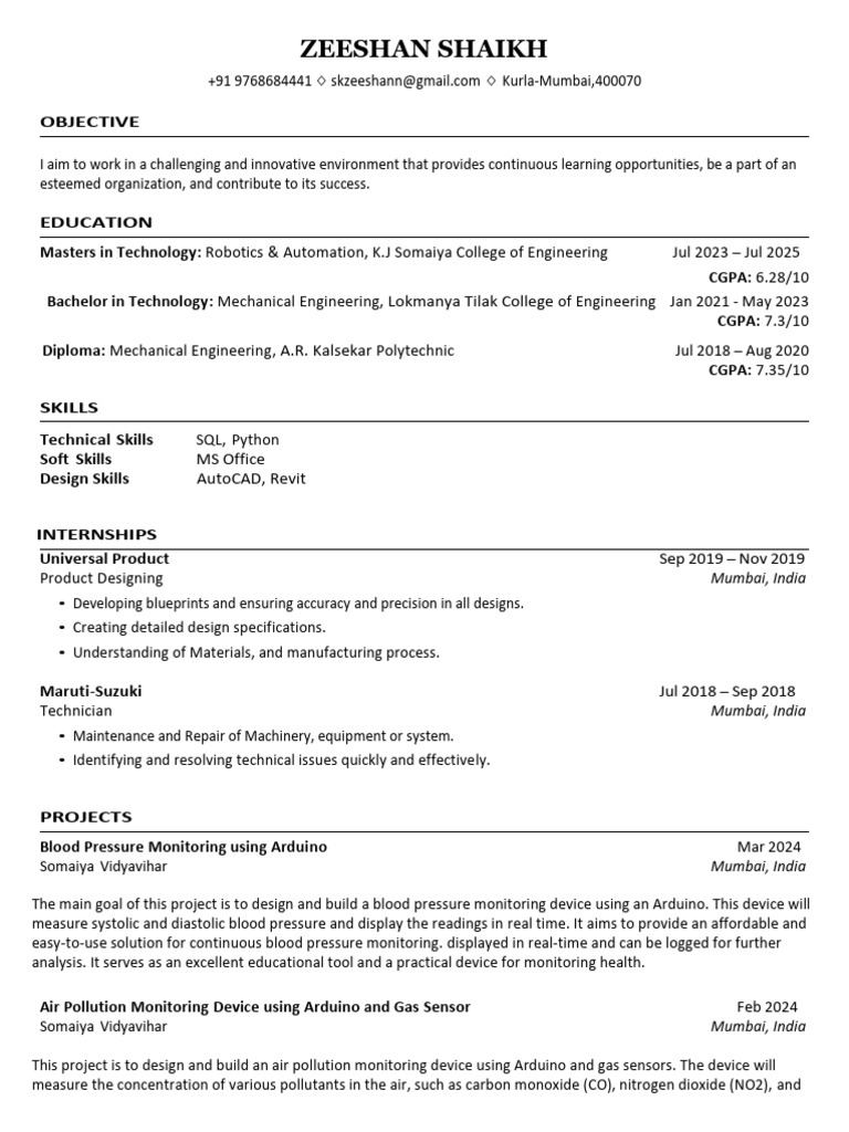 Zeeshan Resume NW | PDF