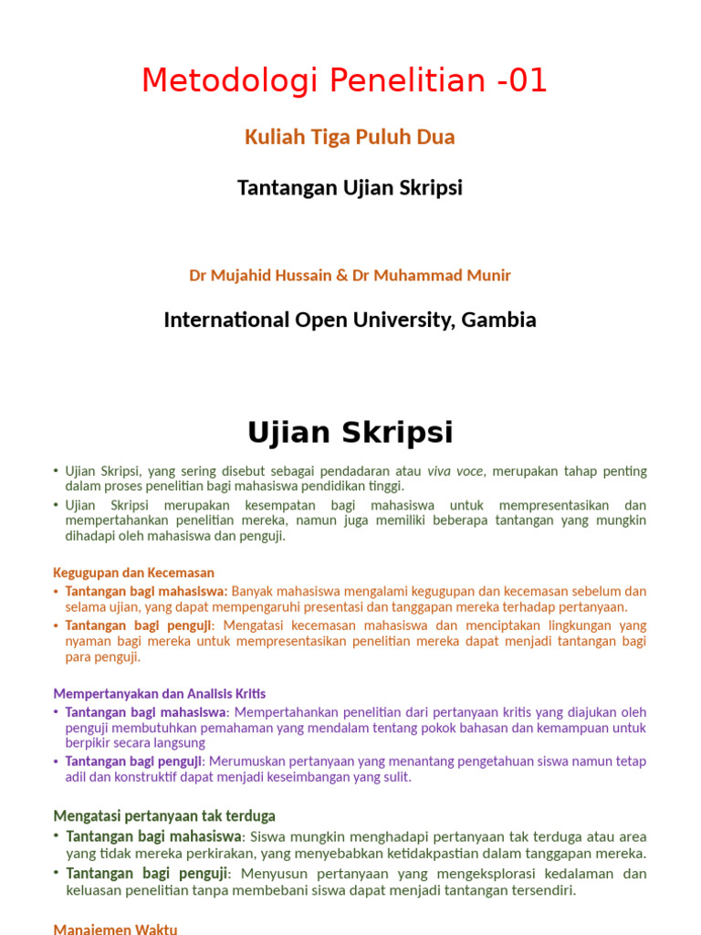 BRMT701 PPT Lecture 32 | PDF