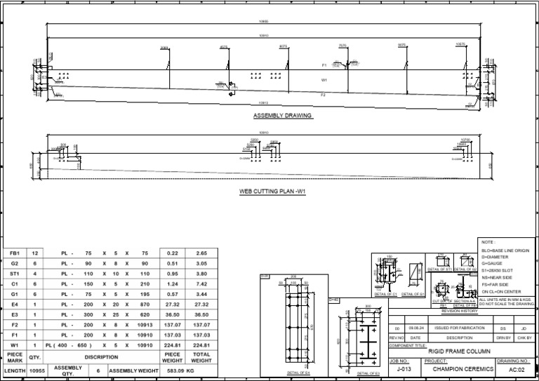 Assembly Drawing: C1 (On CL) (TYP) G1 (On CL) (TYP) | PDF