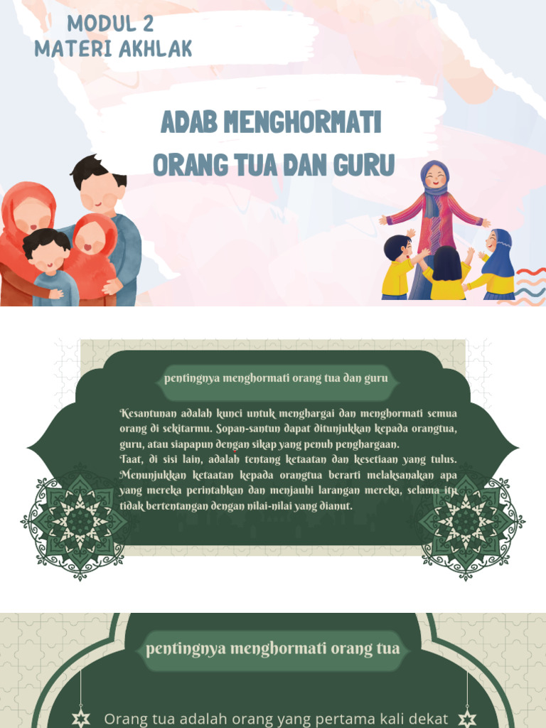 Modul 2 Materi Akhlak Adab | PDF