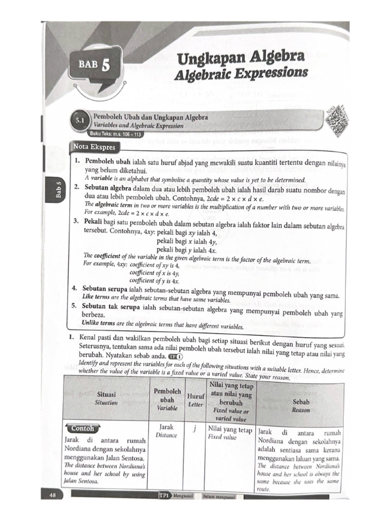 Algebraic Expression | PDF