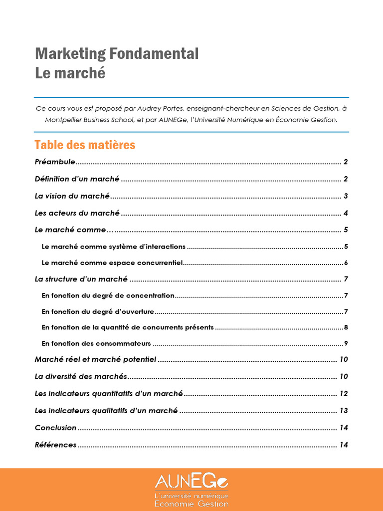 Marketing Fondamental Chap 1 Lecon 2 Cours Final | PDF