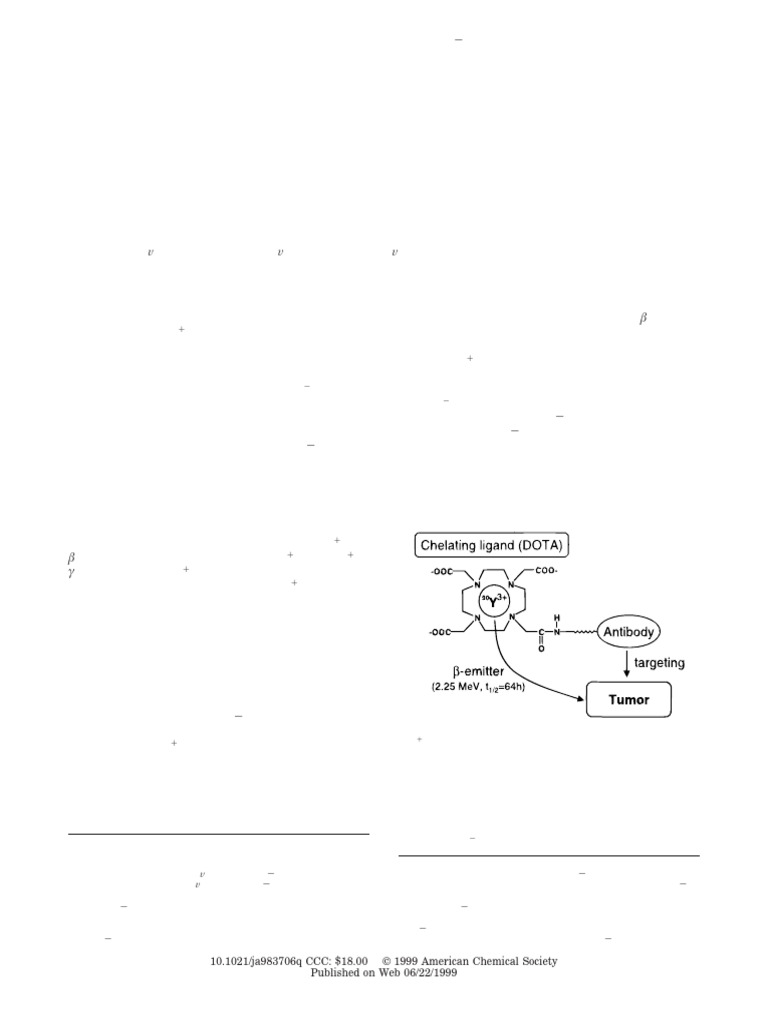 90Y-DOTA Complexation Mechanism in Cancer Therapy | PDF | Coordination ...