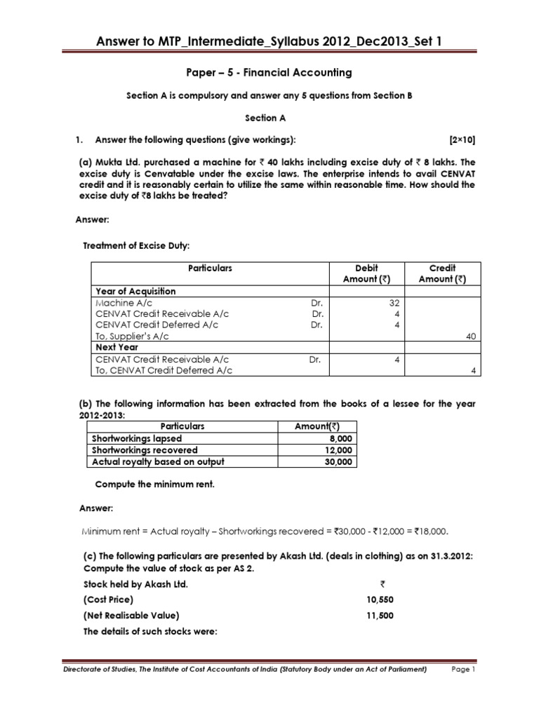 Paper5 Solution | PDF