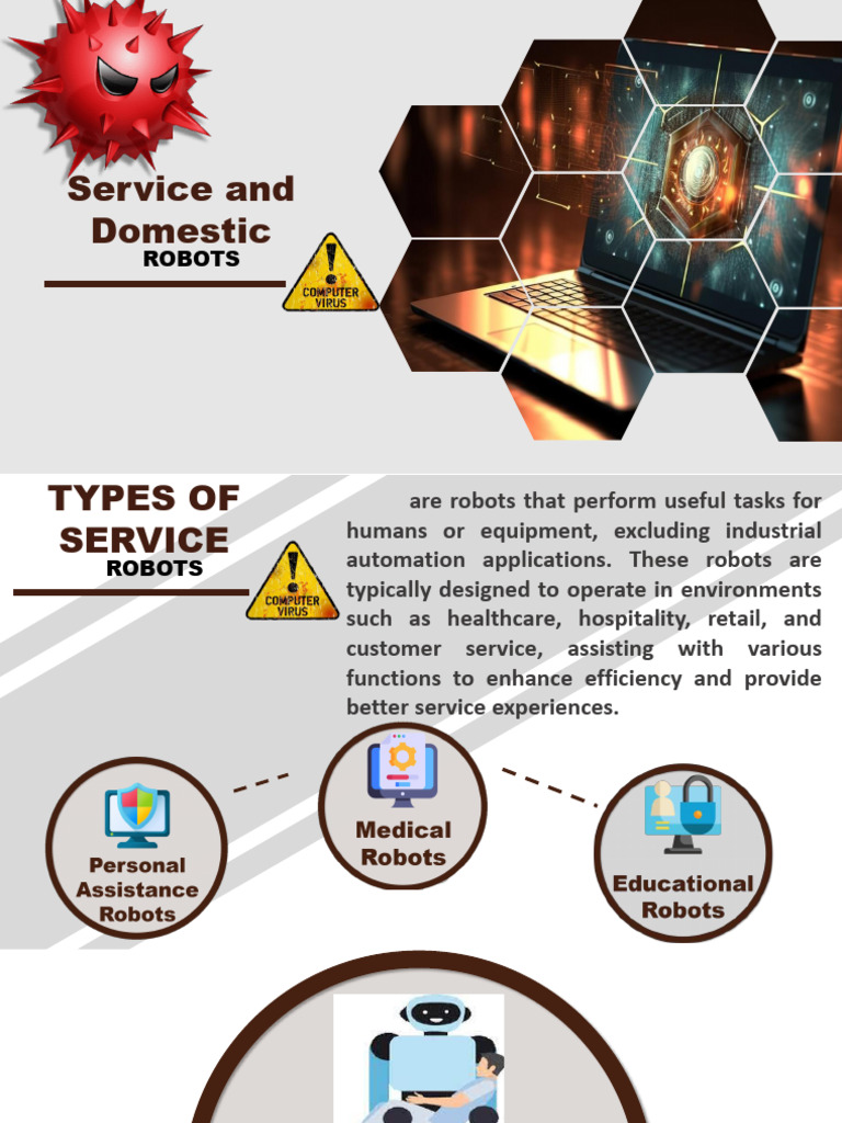 Types of Service and Domestic Robots | PDF