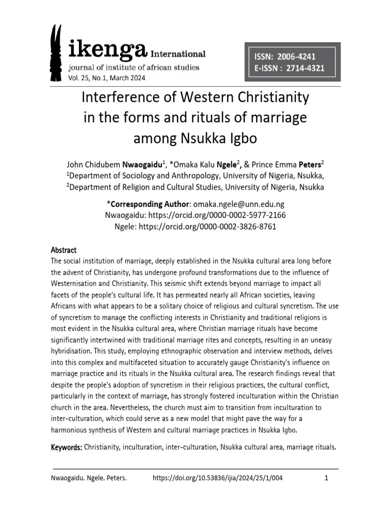 Interference of Western Christianity in The Forms and Rituals of ...