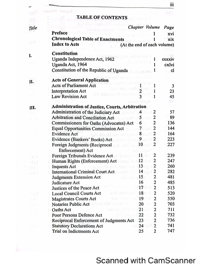 Table of Content 7th Edition | PDF