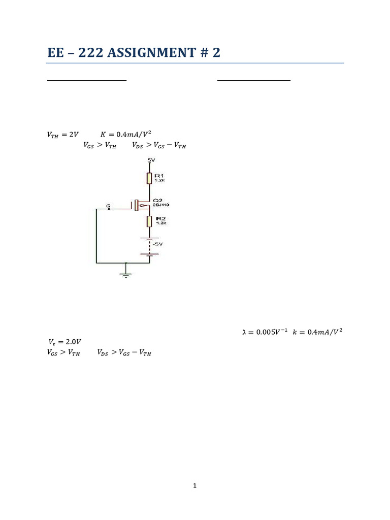 EE222 Assignment 2 | PDF | Teaching Methods & Materials