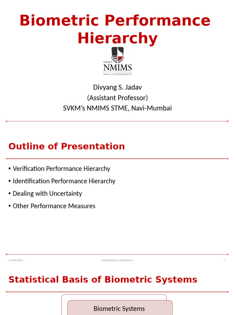 Unit 4 Biometric Performance Hierarchy Pdf