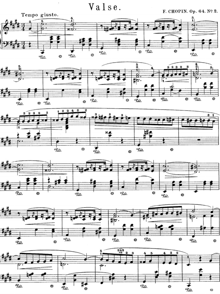 Chopin Valse C# Min Op.64 No 2 | PDF