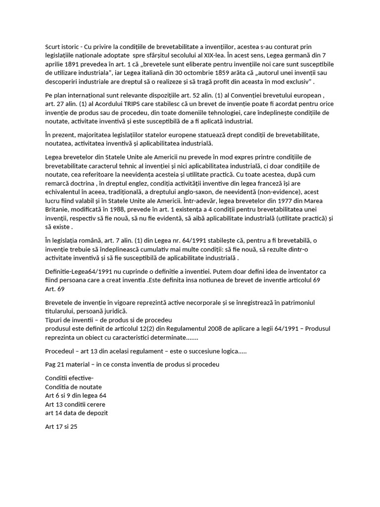 Proiect Proprietate Intelectuala | PDF