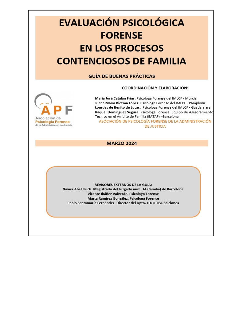 Guia-de-buenas-practicas-Evaluacion-psicologica-forense-en-los-procesos-contenci-1 | PDF