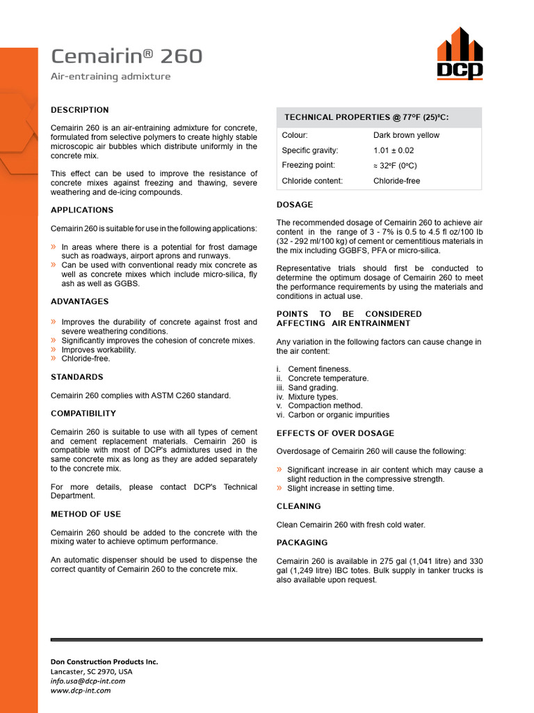Cemairin 260_TDS_4 | PDF