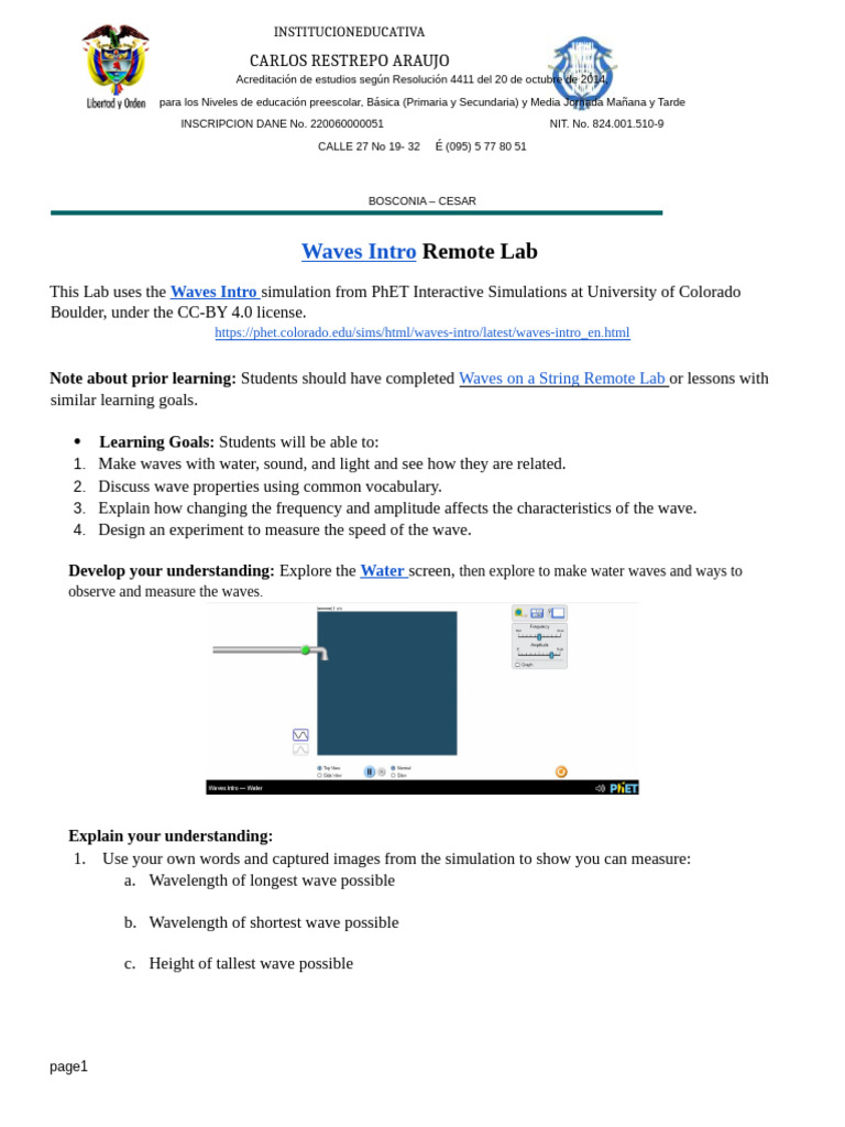 Karol Guerrero - Waves Intro Lab.docx | PDF