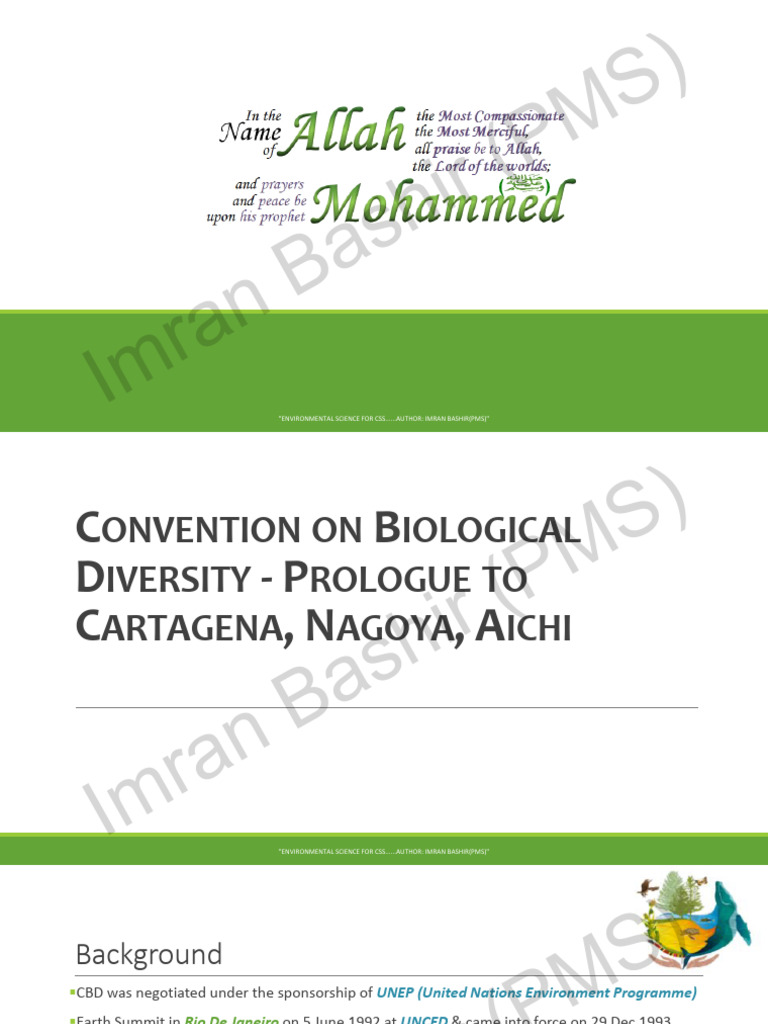 Biodiversity MEAs | PDF