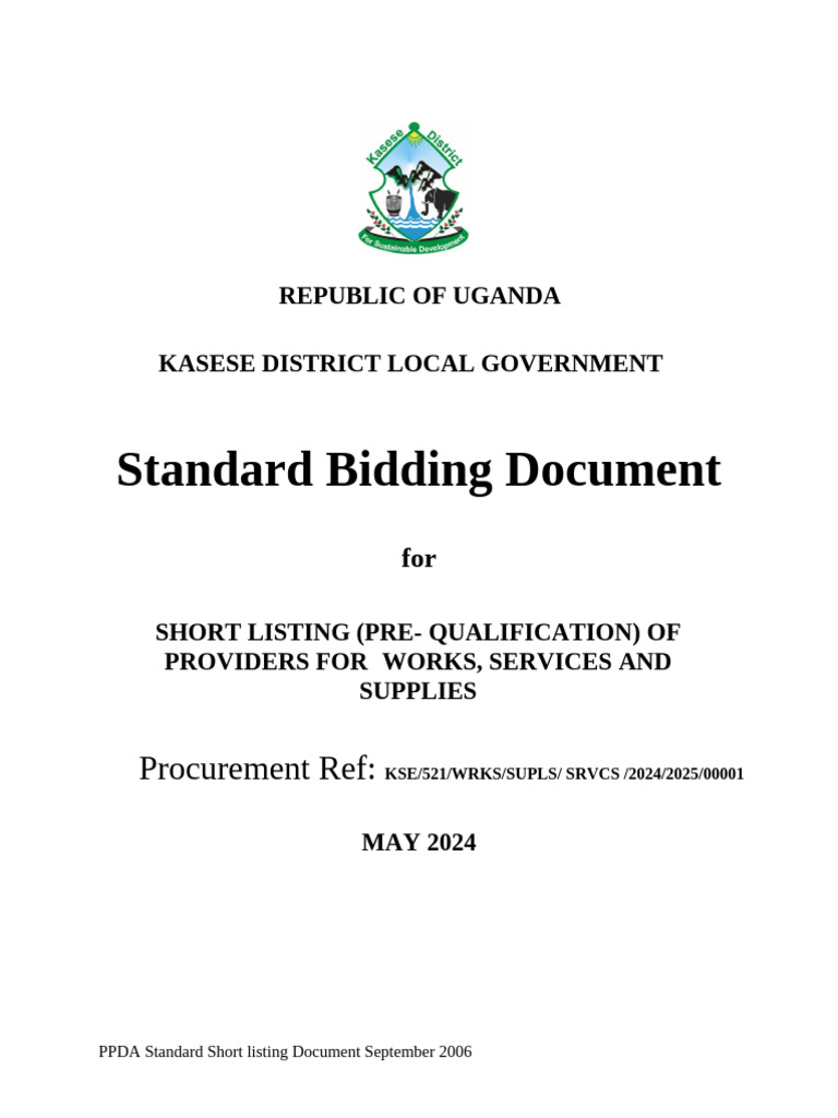 Standard SBD Prequalification 2024 | PDF