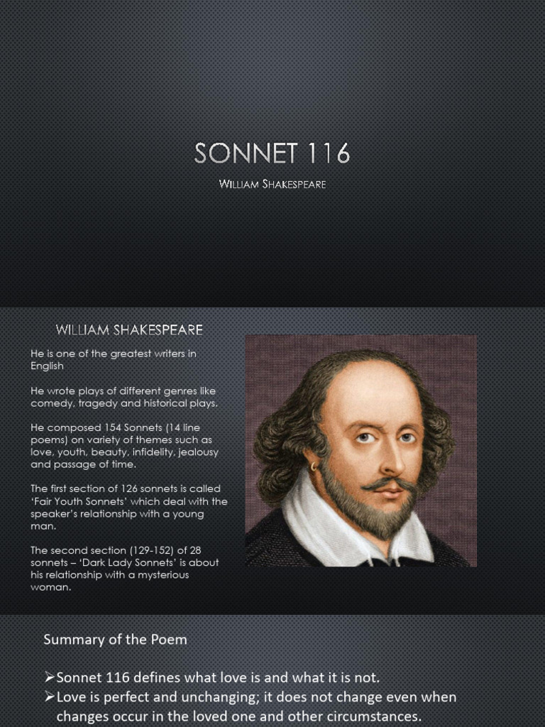 Sonnet 116 Notes | PDF