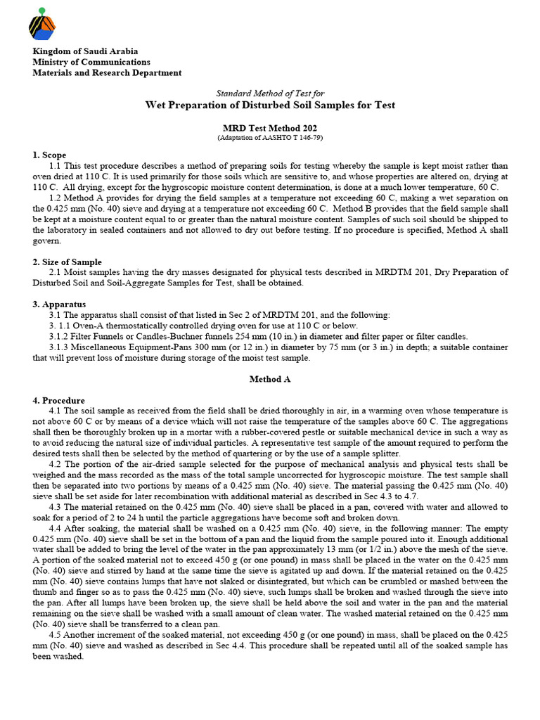 MRD Test Method 202 | PDF