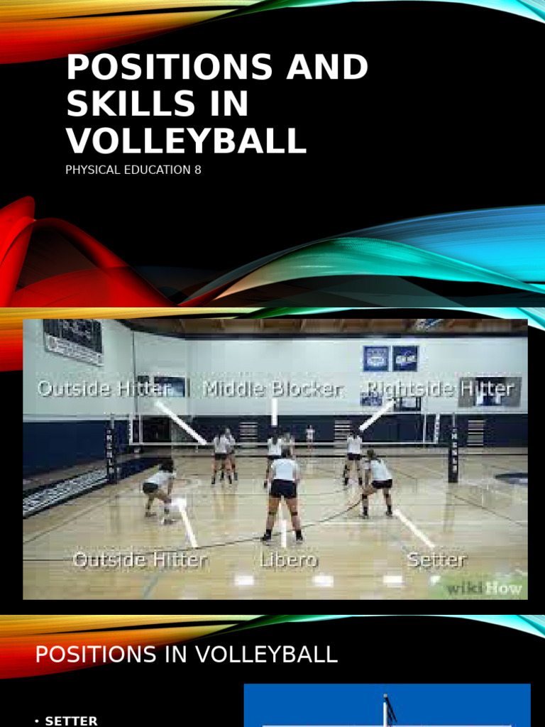 Positions and Skills in Volleyball | PDF