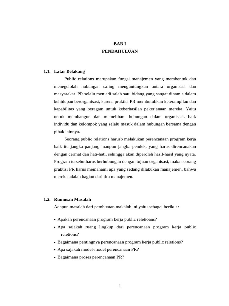 Program Humas-Hanof Hidayati | PDF